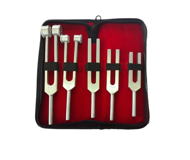 Set (5 piezas) Diapasones 128 a 2048 Hz | Fisiomed®
